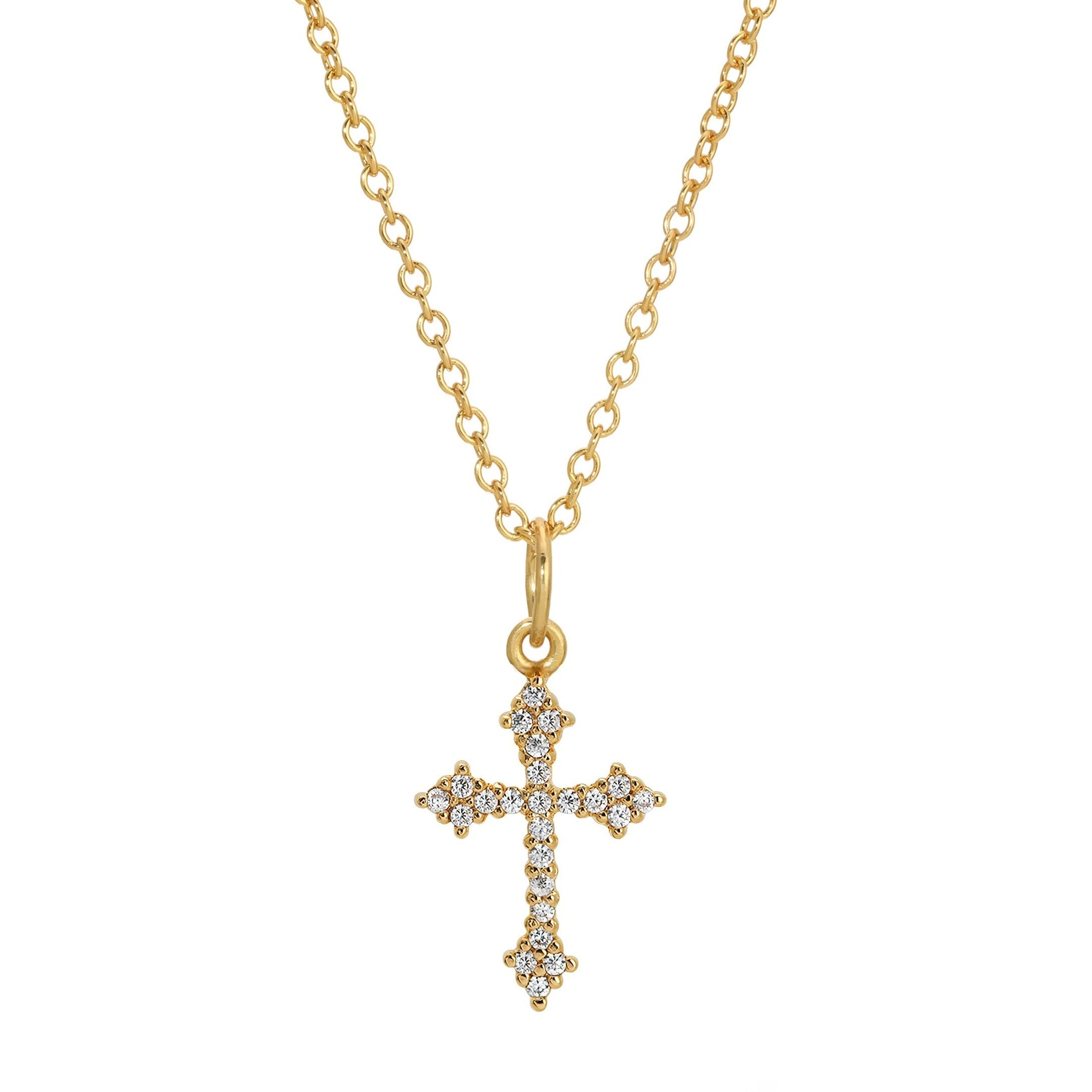 Lourdes Cross Necklace – Jurate Los Angeles