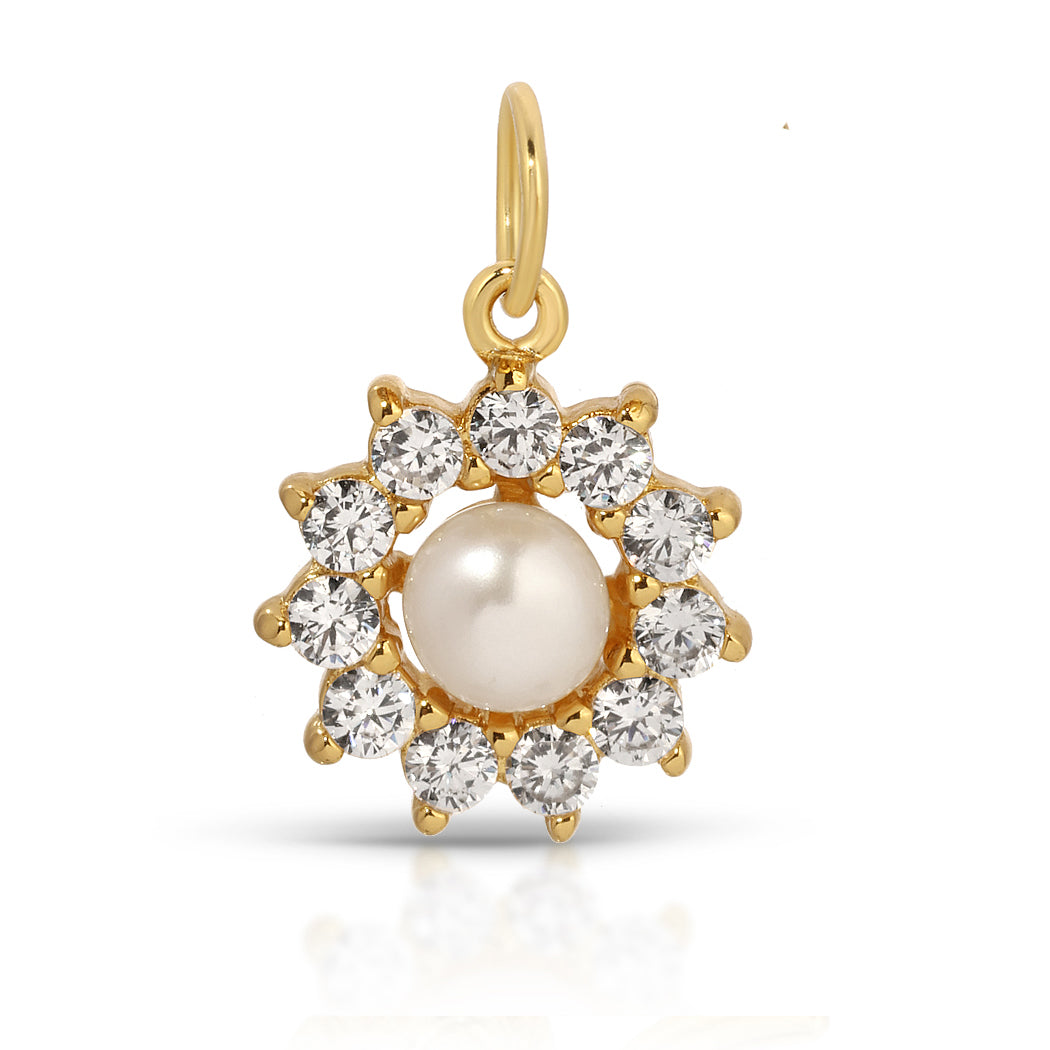 JLA | JURATE LA | Luster Pearl with Simulated Diamonds Charm – Jurate ...