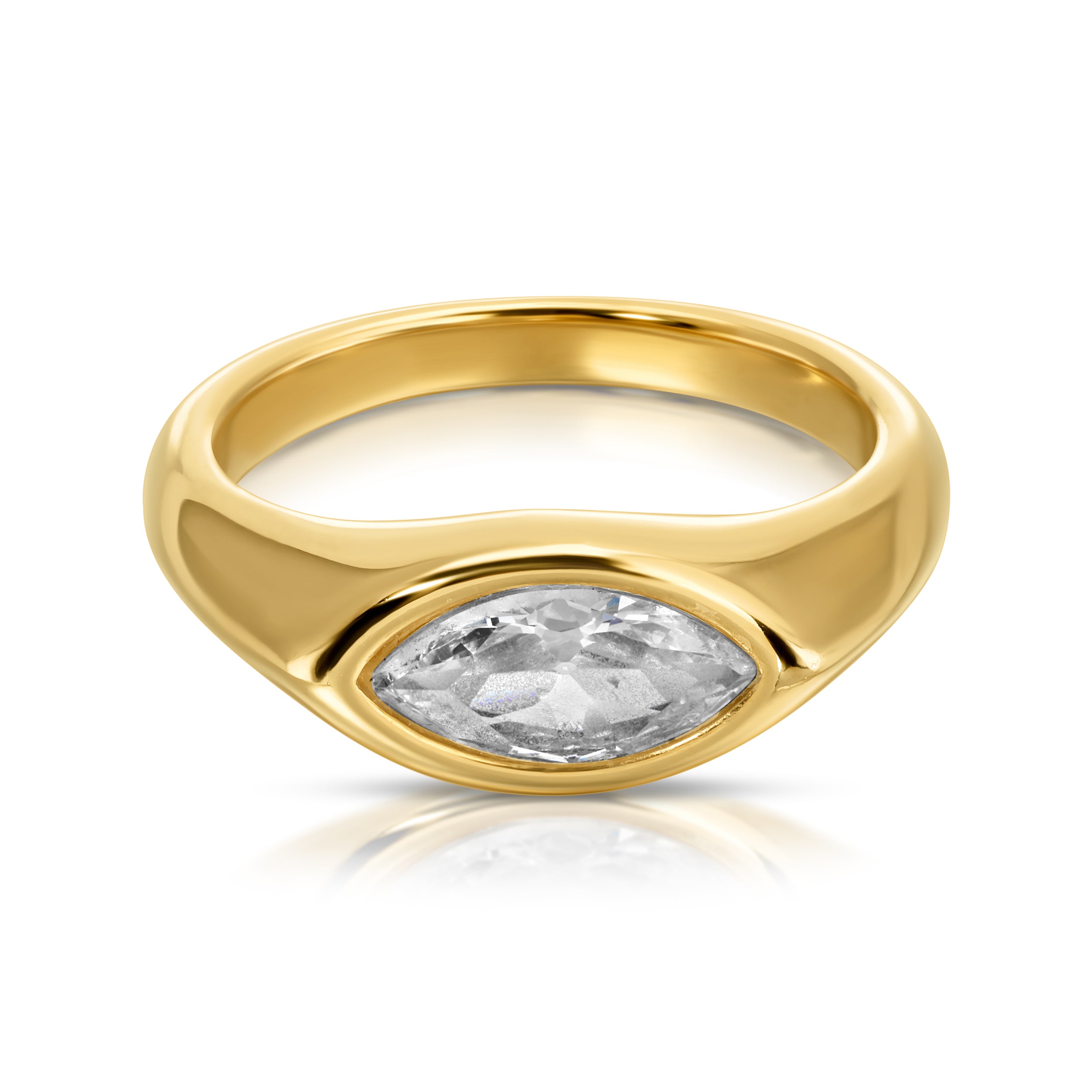 Sabrina Marquise Simulated Diamond Ring – Jurate Los Angeles