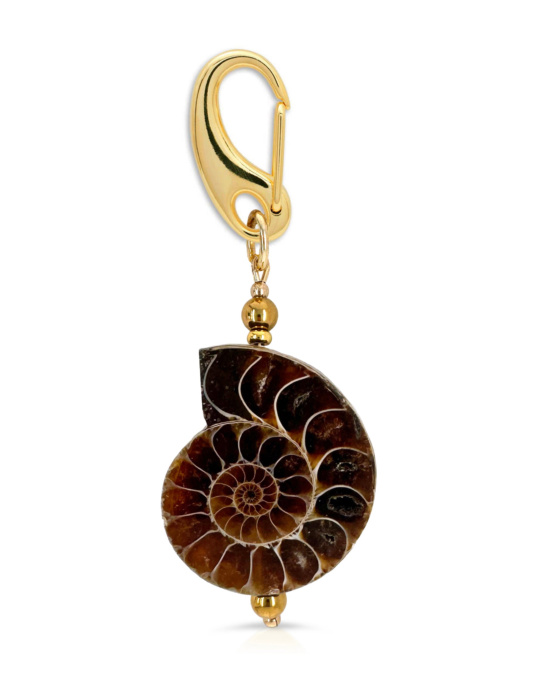 Ancient History Ammonite Bag Charm | JLA | Jūratė LA – Jurate Los Angeles
