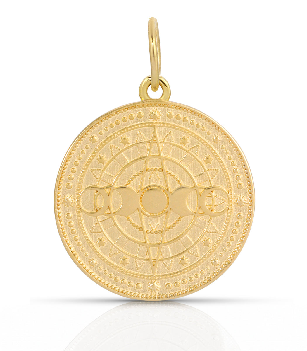 Lunar Phases Coin Charm – Jurate Los Angeles